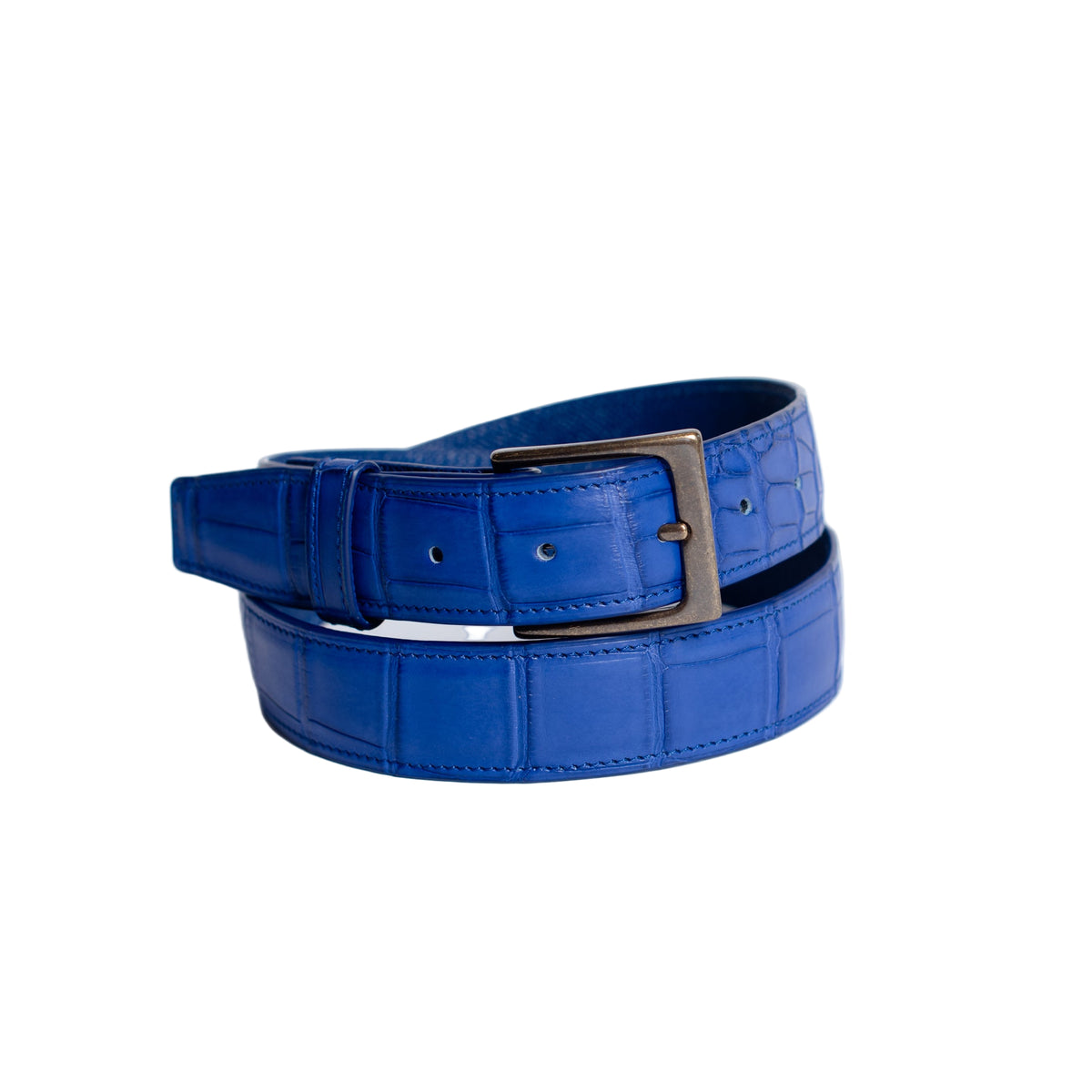 Full Skin Belt, Cobalt Matte Alligator – Blair's Belts